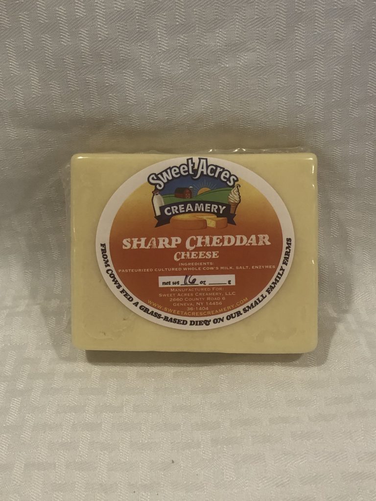 6 Month Aged Sharp Cheddar Cheese – Sweet Acres Creamery